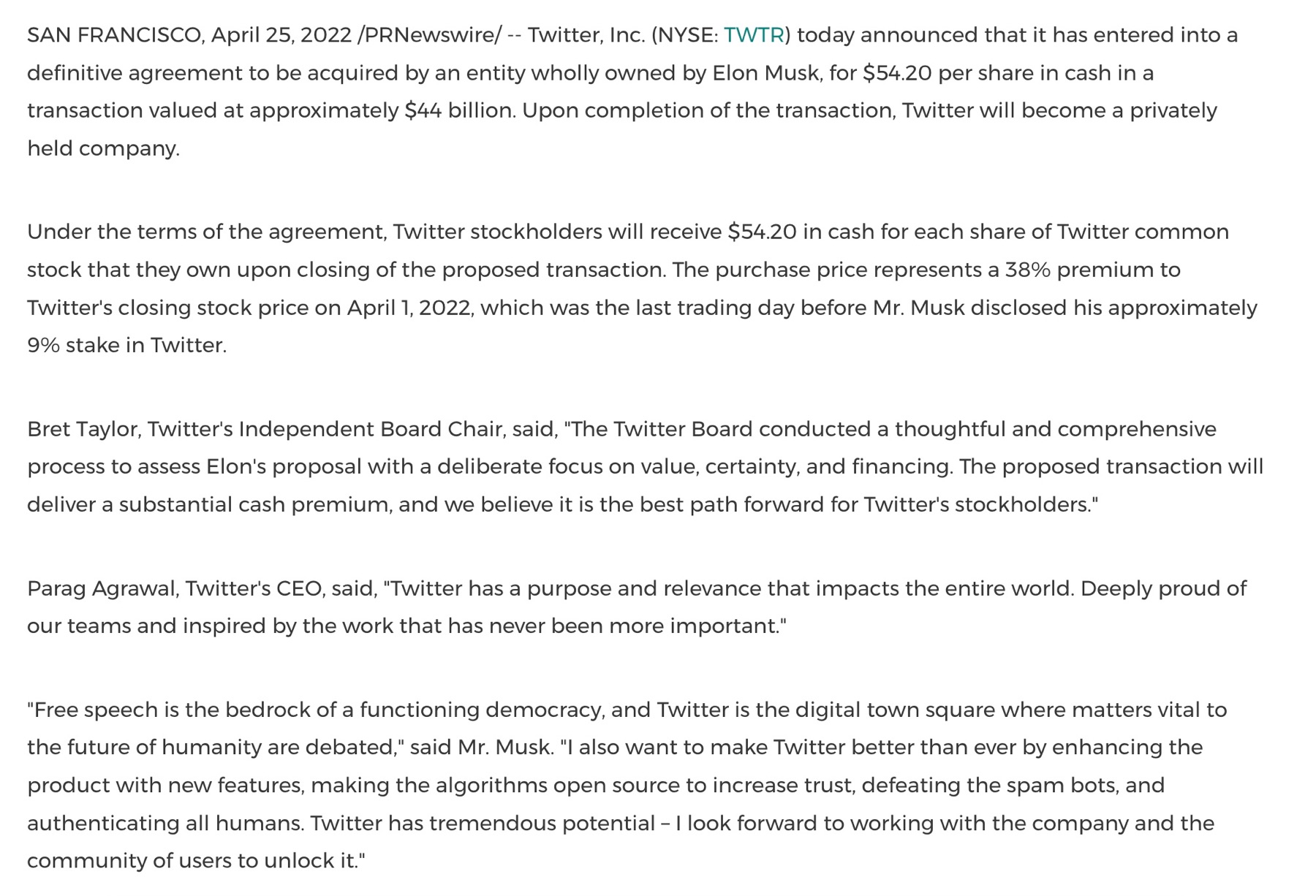 CharlieIntel on Twitter: "It’s actually happening: Elon Musk is buying ...