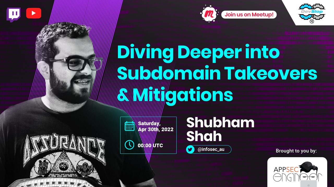 Owasp On Twitter 👻 Are You Afraid Of Ghosts 👻 Subdomain Takeovers Are The Poltergeists Of 