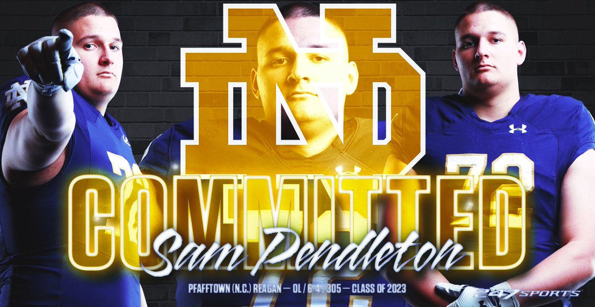 2023 4* OL Sam Pendleton commits to Notre Dame : r/CFB