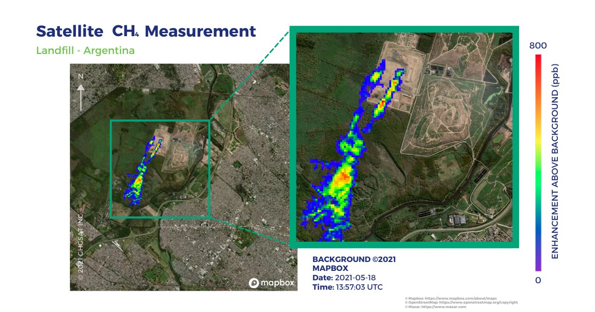 Ghgsat On Twitter The Largest Landfill Methane Emission Our