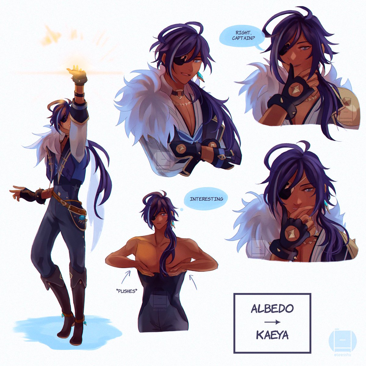 ガイア(原神) 「[body swap part 2] ️🌻 #GenshinImpact 」|alex 🌟 @ k0fi requests ...