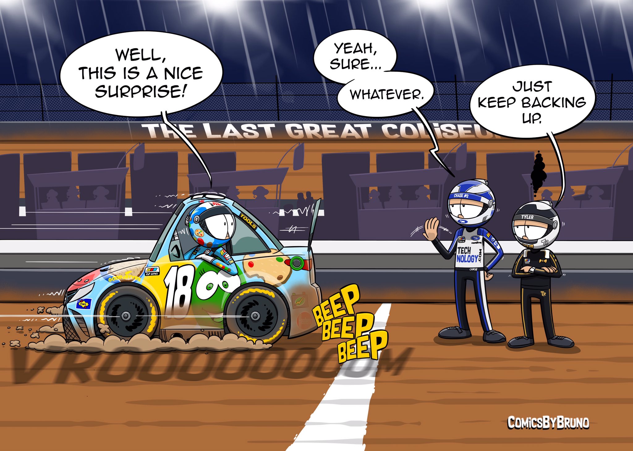 Funny Nascar Cartoon
