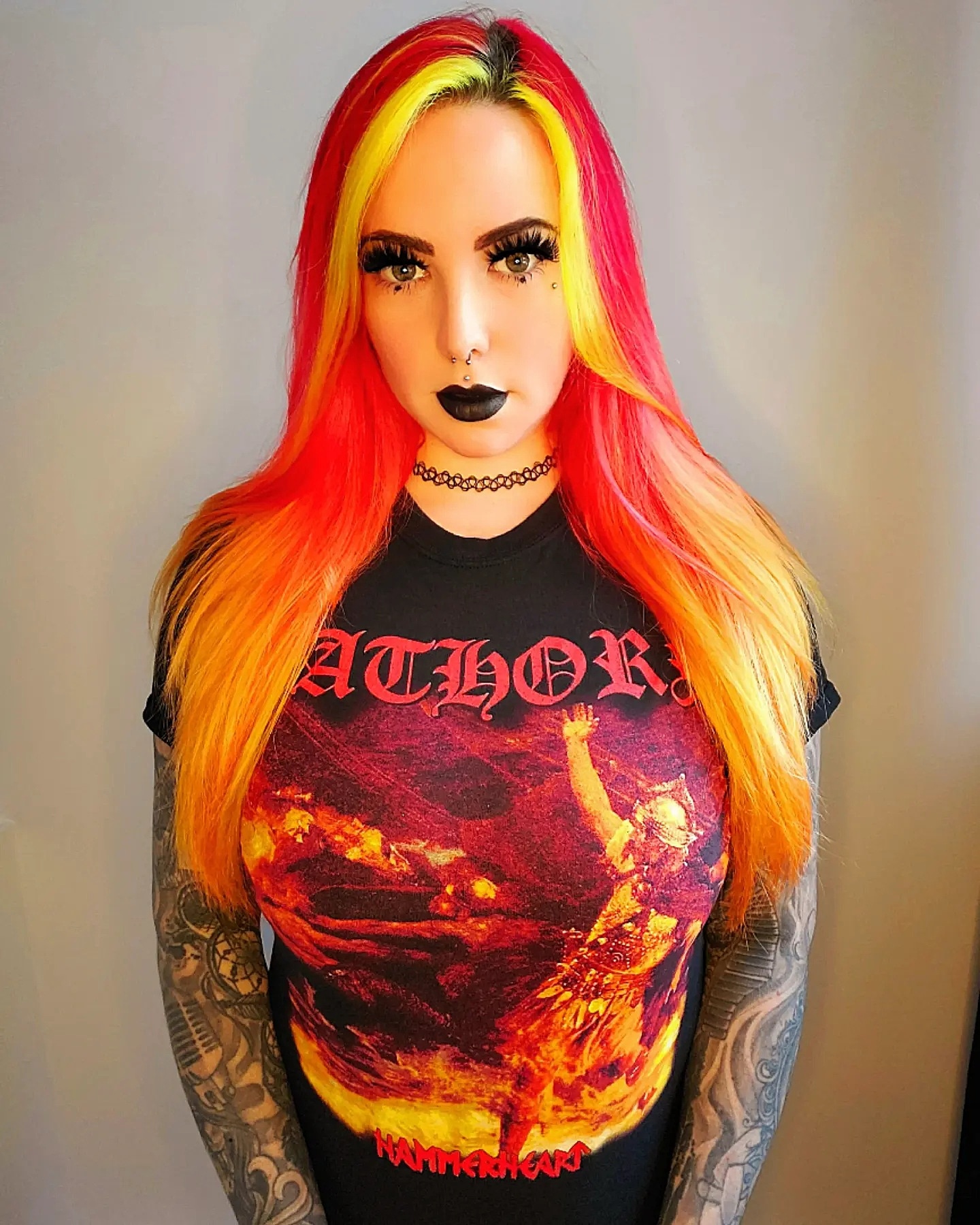 Black Metal Girl Tattoo