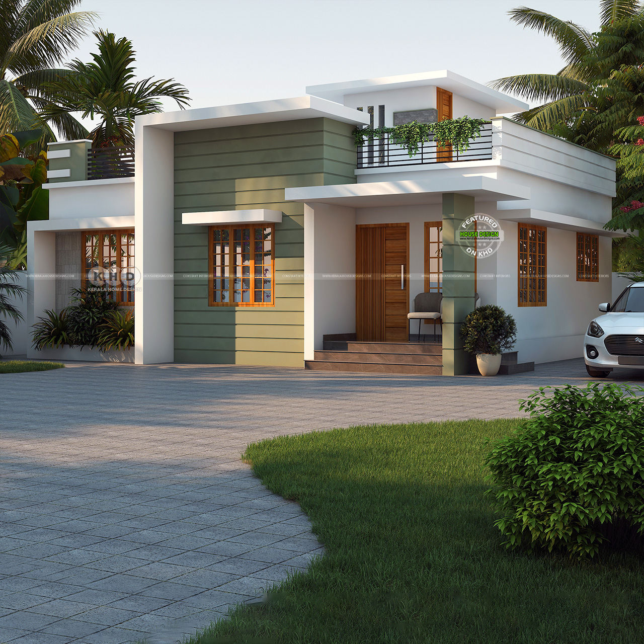 Kerala Single Floor House Elevation