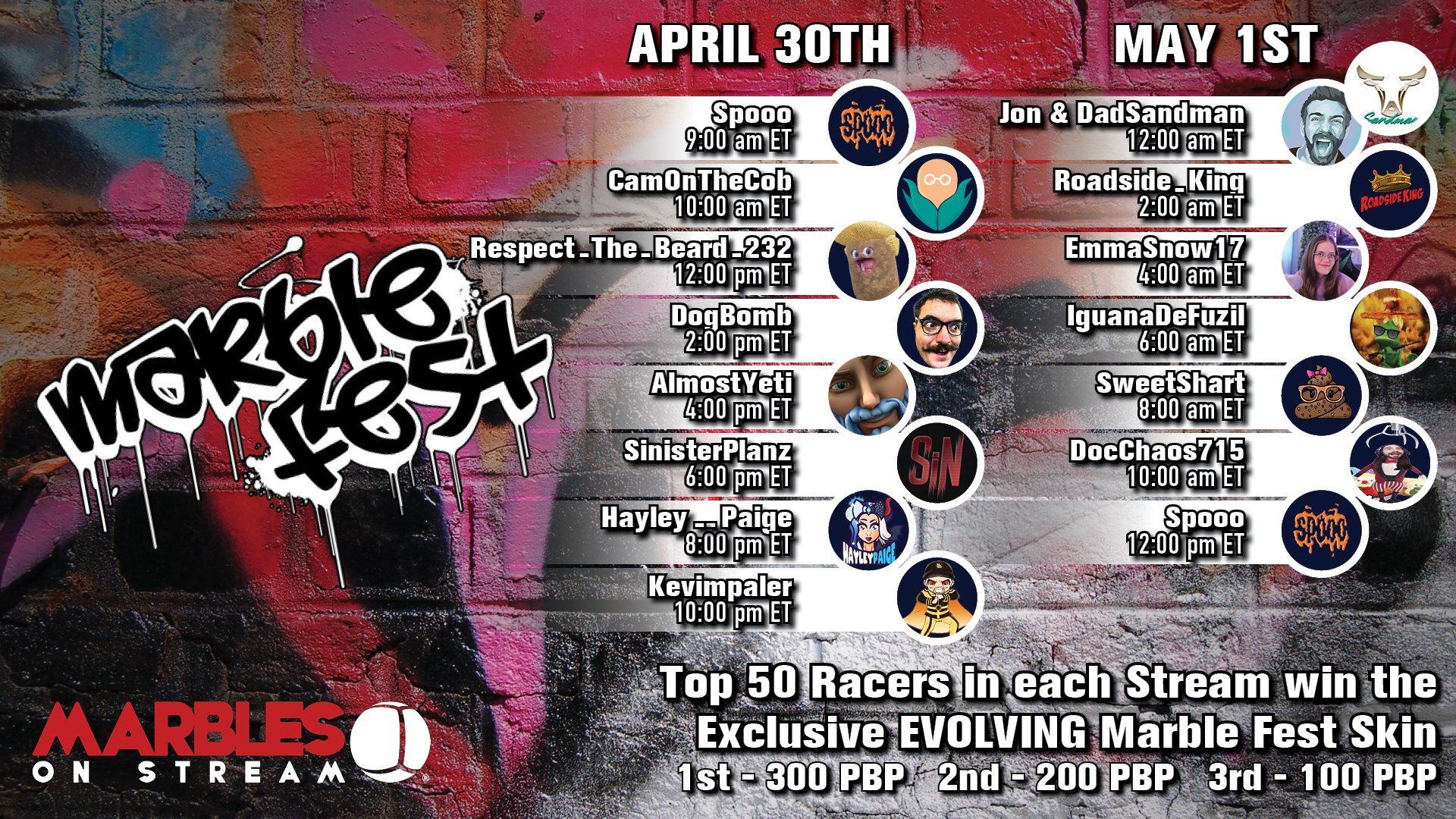 Pixel by Pixel Studios on Twitter: "MARBLE FEST IS HERE!!! Join @SpoooTV right now from 9am to ...