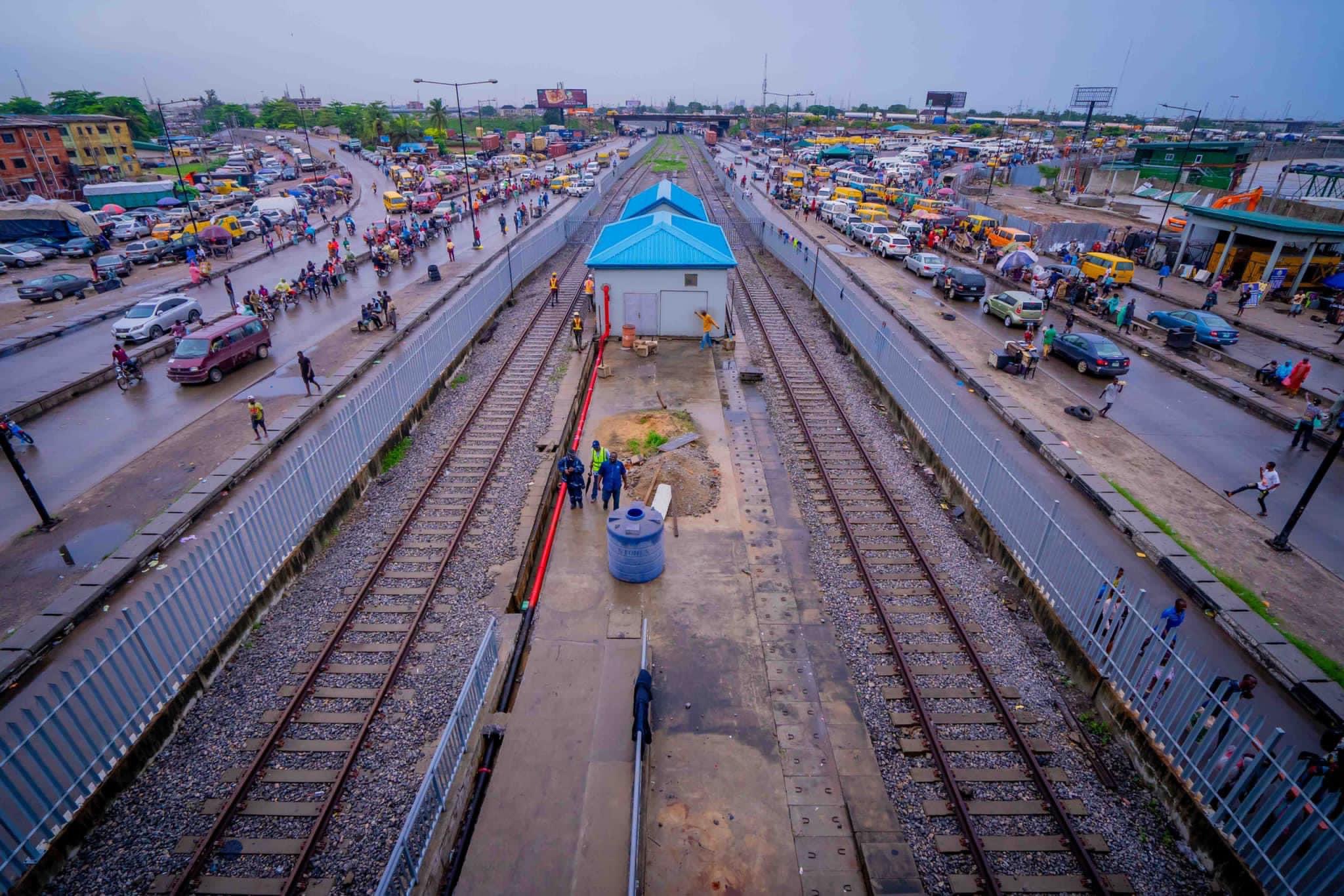 Naija on Twitter: "Lagos Blue Line Rail in Lagos State, Nigeria is 90% complete, the 27 ...