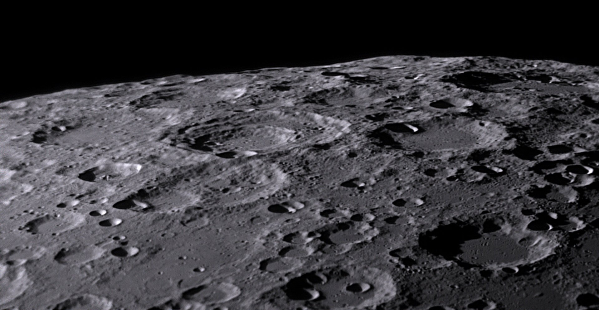 Close Up Of Moon From Hubble