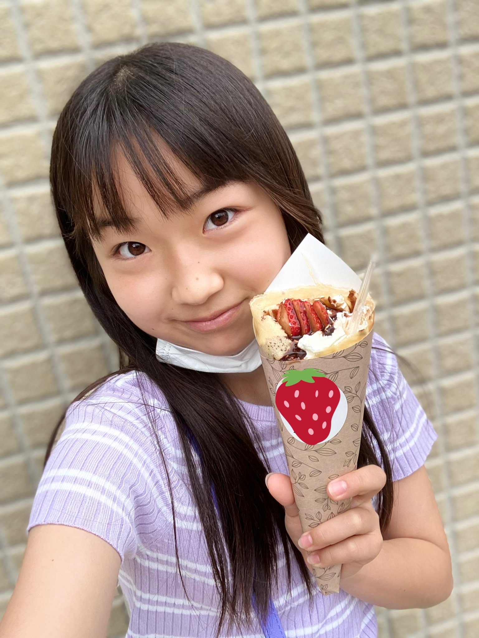 Lock★Rock BAB on Twitter: "こんばんはっぴ~🌙 今日は、クレープを食べたよ〜😋 おいしかったぁ🥰 #66bab #Serina https://t.co ...