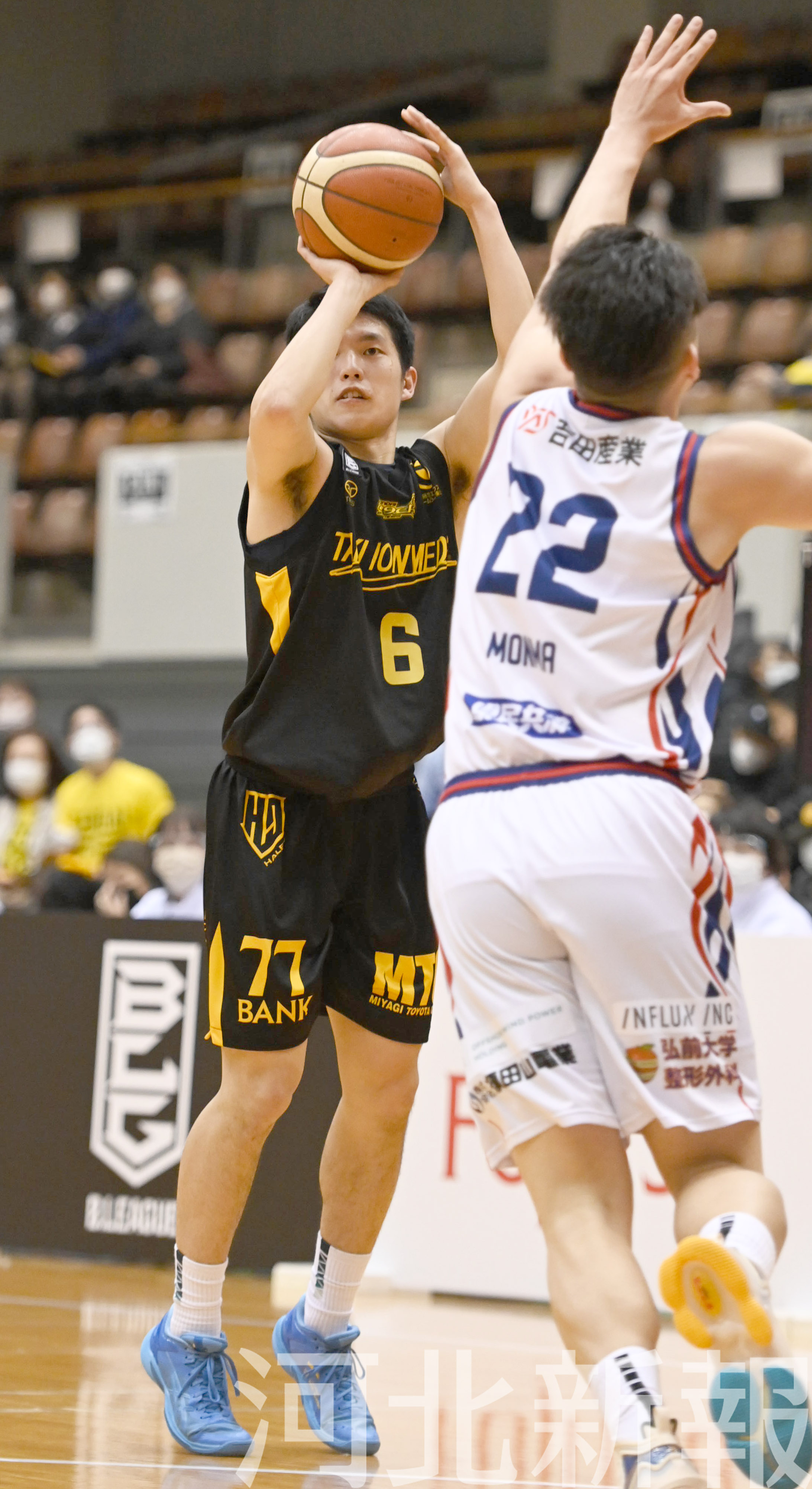 河北新報写真映像部 on Twitter: "本日の #B2 第19節 #仙台89ERS ー #青森ワッツ の試合は93ー56で仙台の快勝です。 3ポイントシュートがよく決まりました。 ＃岡田 ...