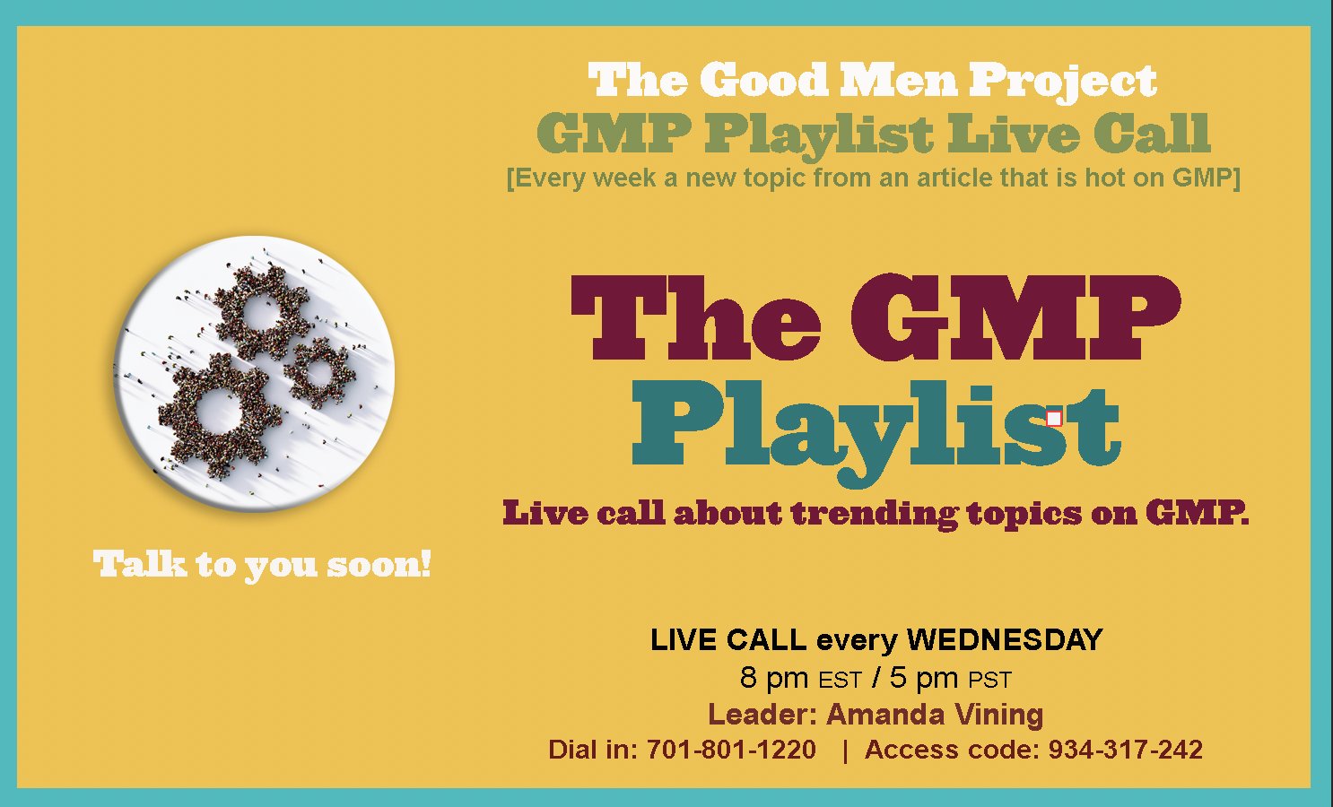 The Good Men Project On Twitter Live Call Gmp Playlist Host Amanda Vining Wednesday 8 Pm Est