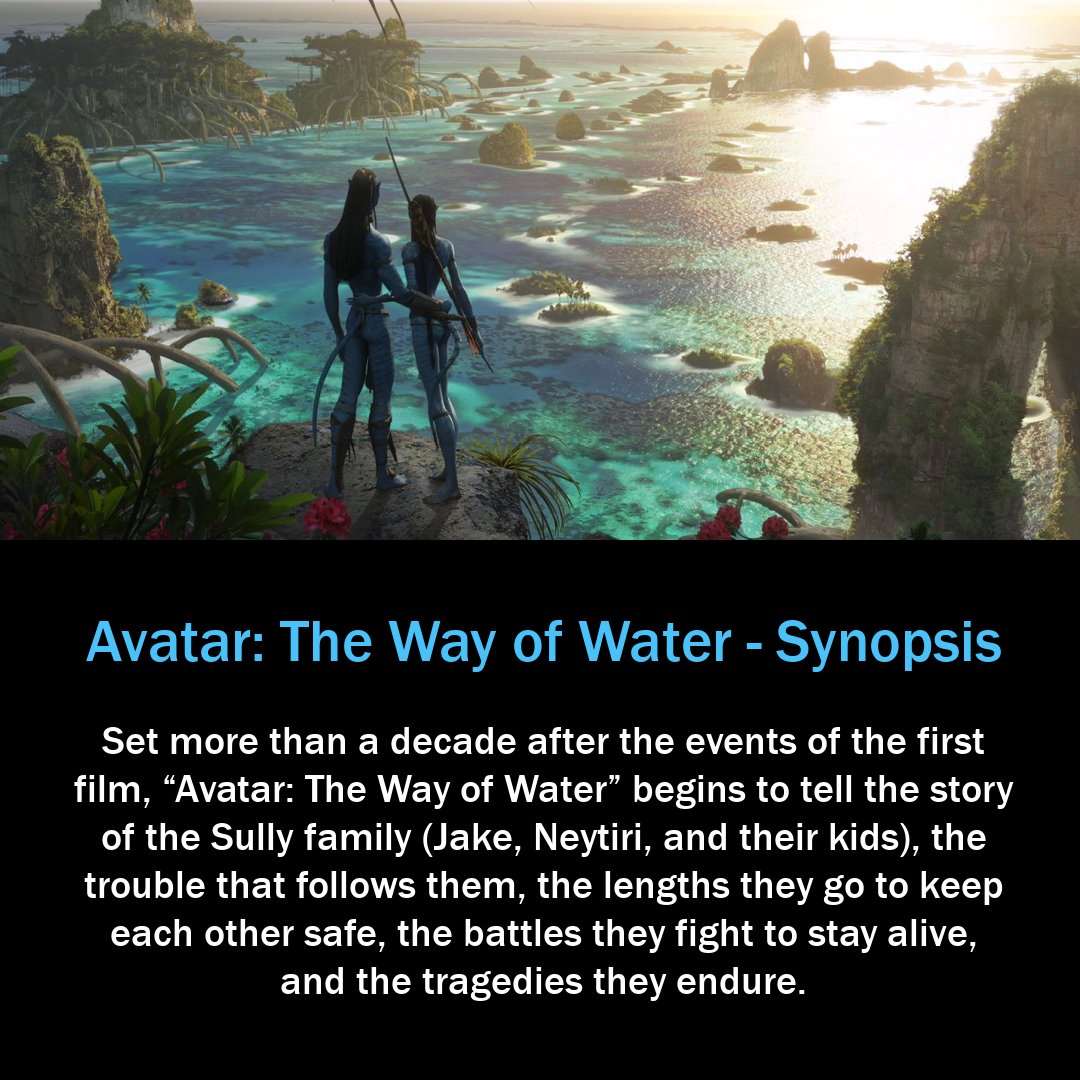 Disney has shared the synopsis for #Avatar: The Way of Water: #avatar ...