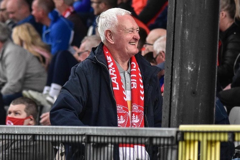 Sympathies to the Cahoon family - Larne FC