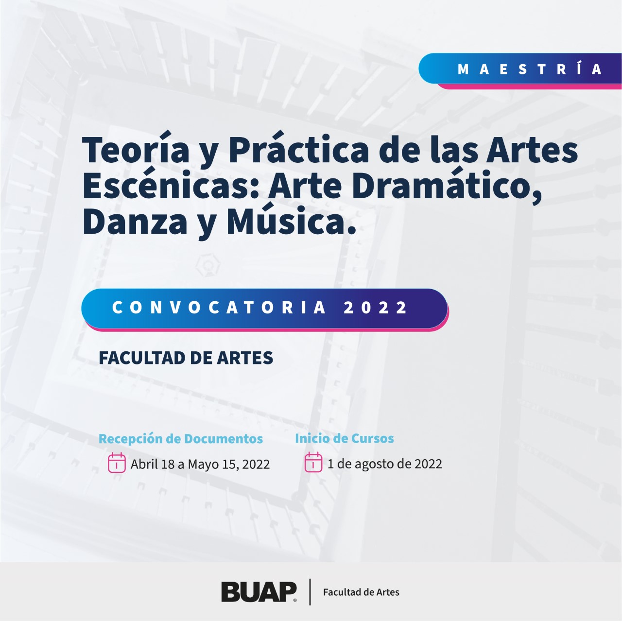BUAP on Twitter: "🎭 Maestría en Teoría y Práctica de las Artes ...