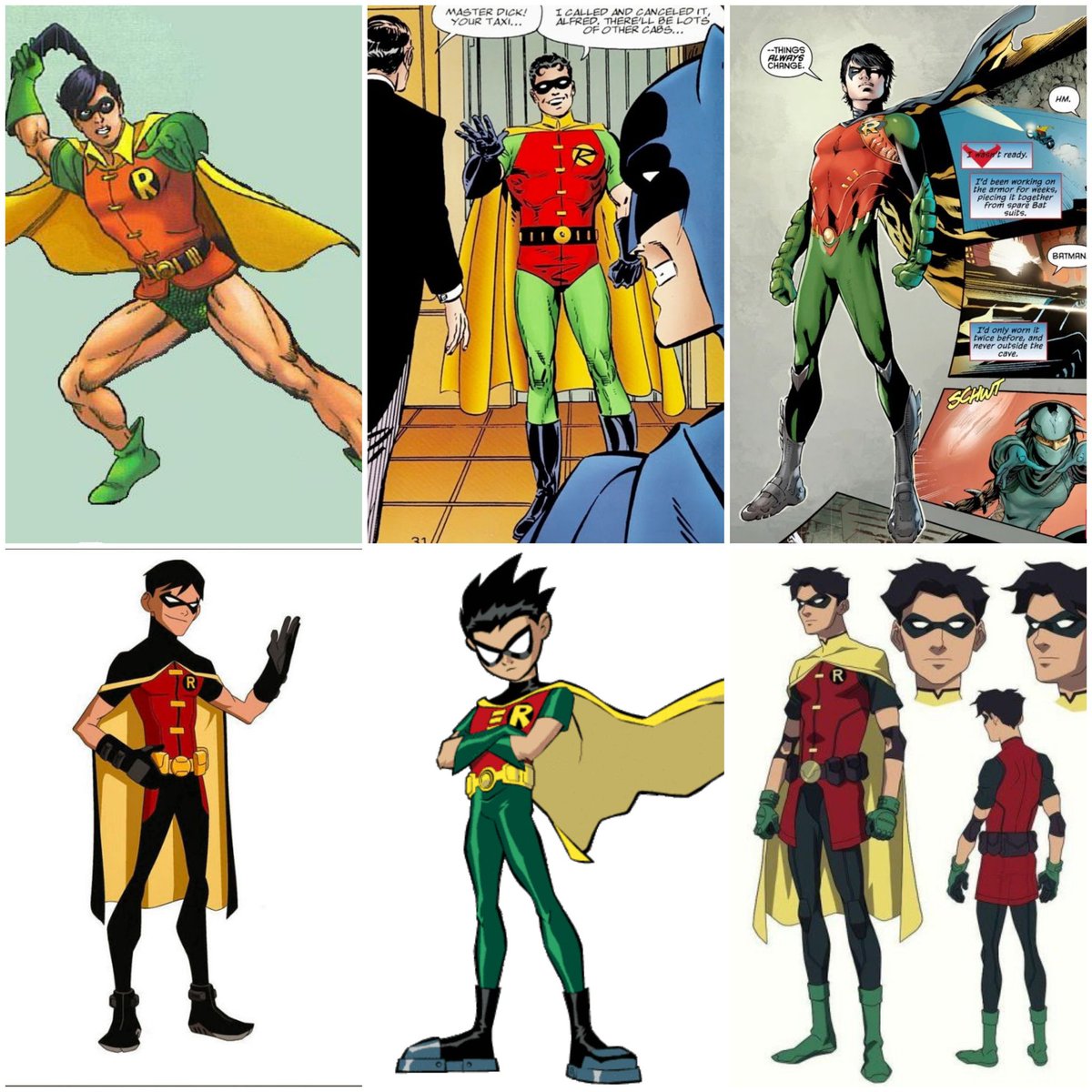 Dick Grayson Robin Costume The Evolution Of Robin's Costumes Through