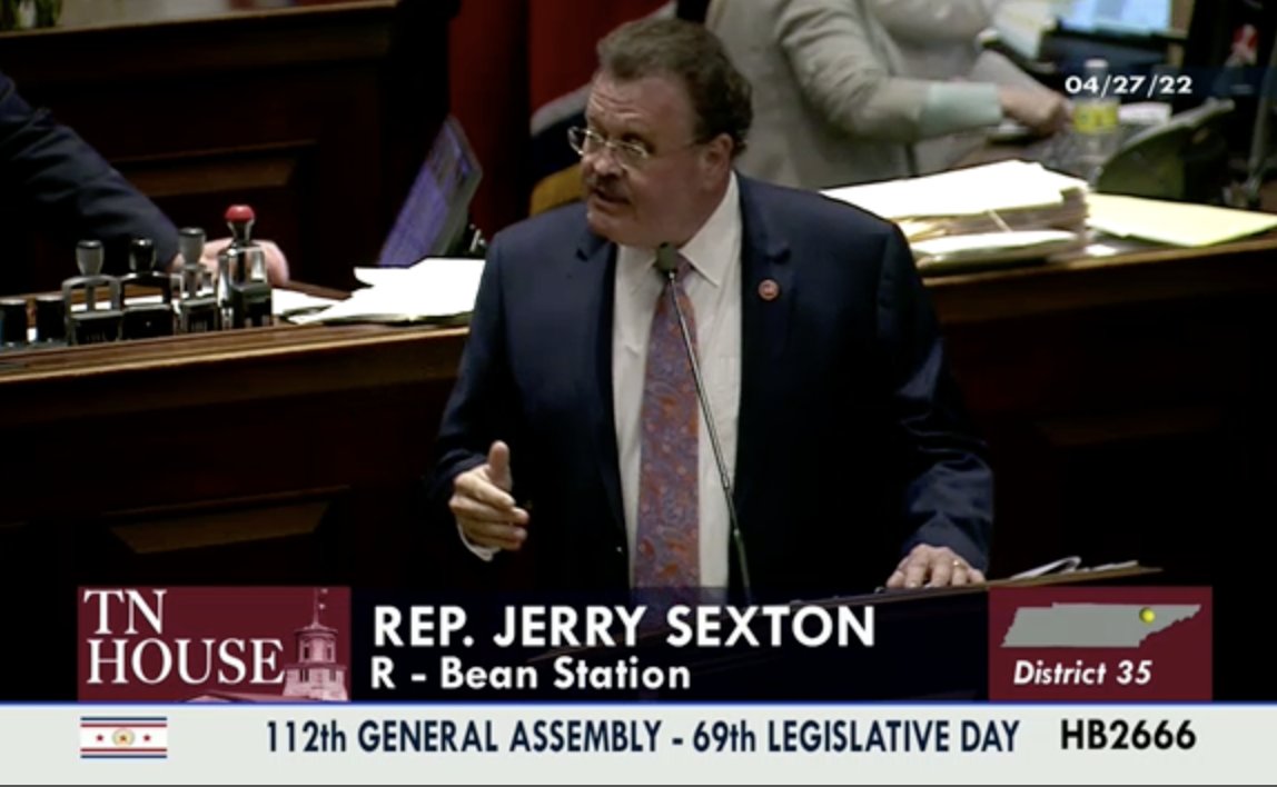 Williamson Strong on Twitter: "TN representative Jerry Sexton just said on the House floor, in ...