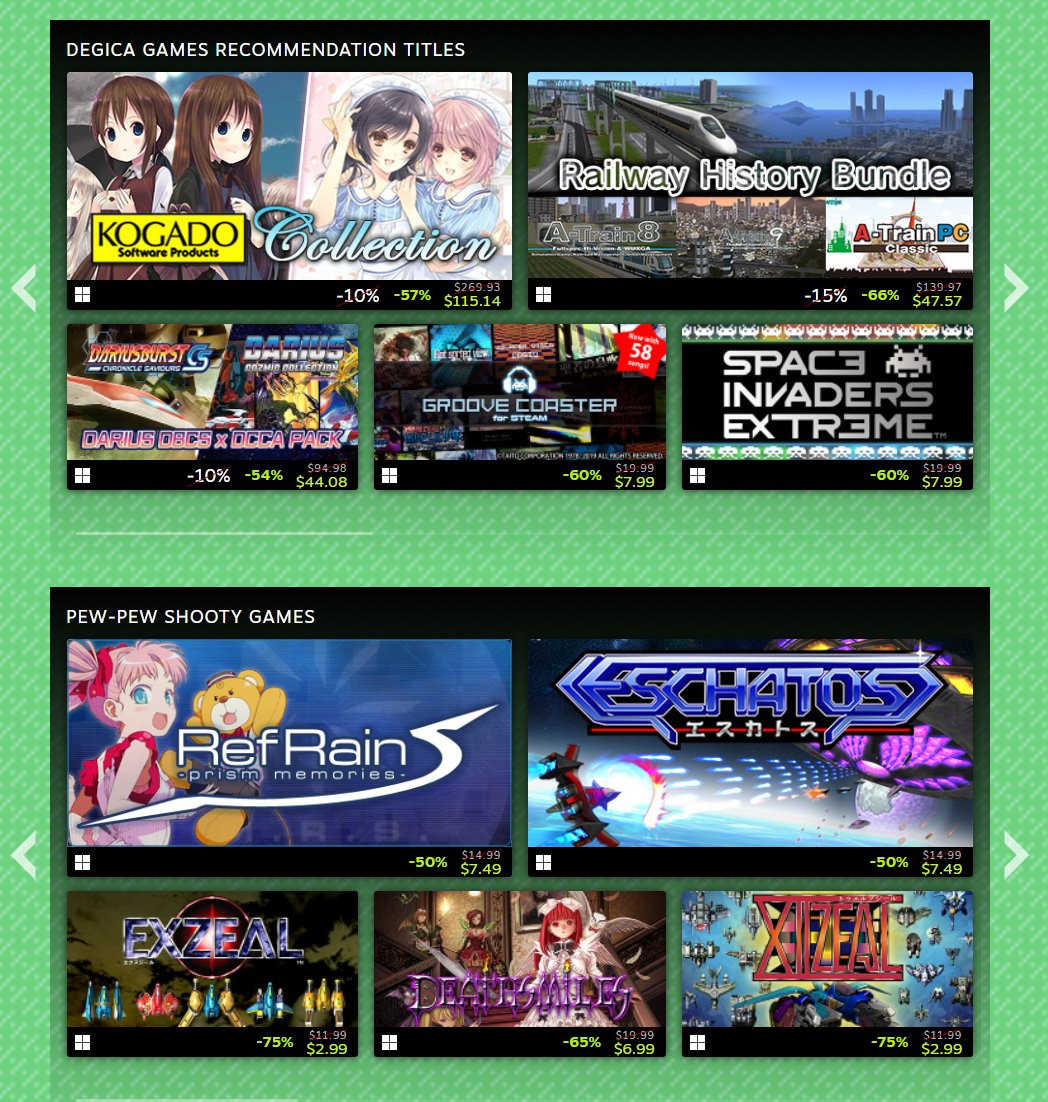 Wario64 on Twitter: "Degica Games Golden Week sale on Steam https://t.co/TXrkfbvFup https://t.co ...