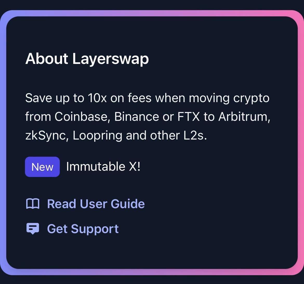 Immutable | $IMX ⓧ on Twitter: "Something new 👀 👀 @layerswap https://t.co/nATCW3fDpT" / Twitter