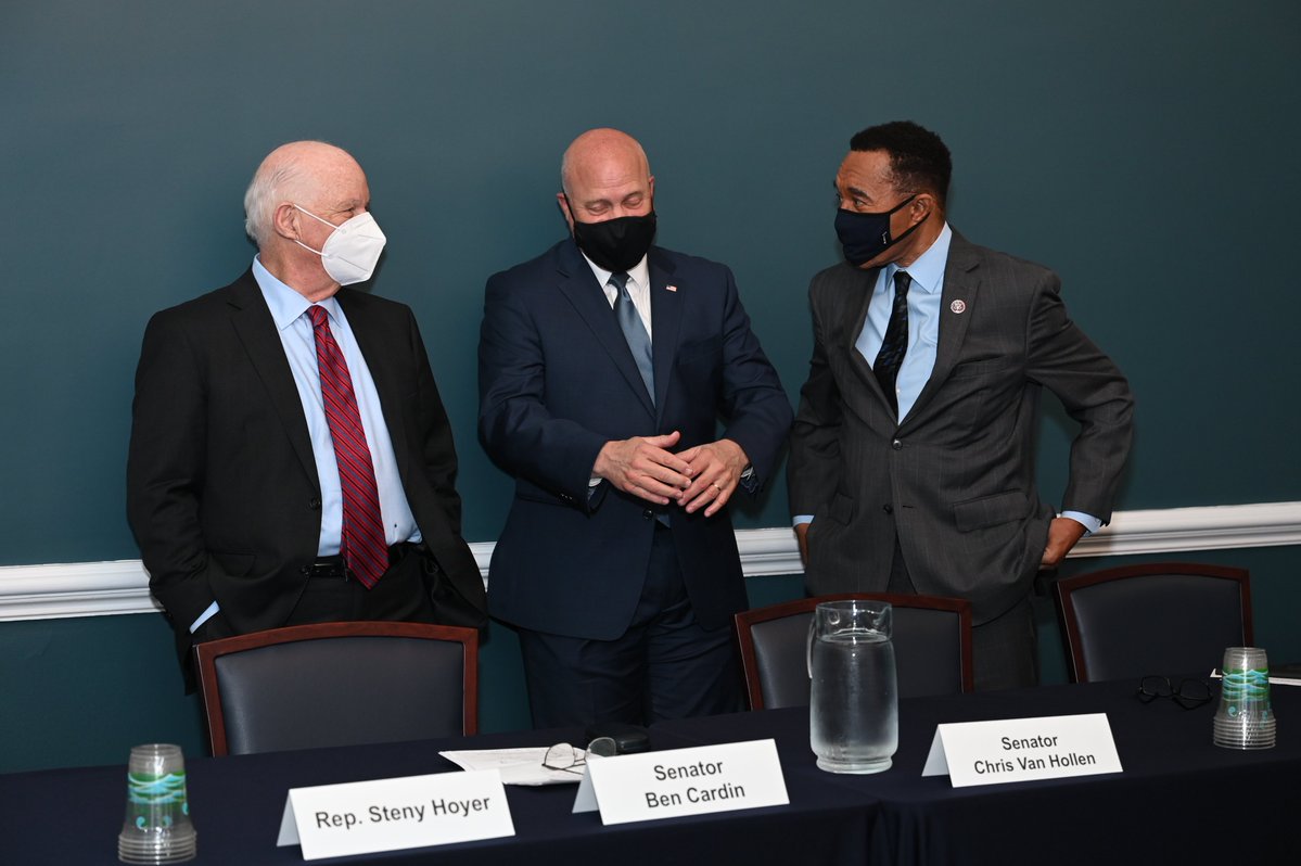 Senator Ben Cardin on Twitter: "Yesterday #TeamMaryland met with Infrastructure Coordinator ...