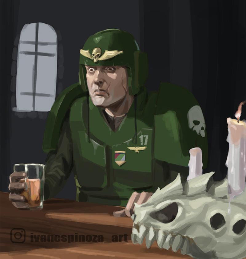 Warhammer 40k Imperial Guard Art