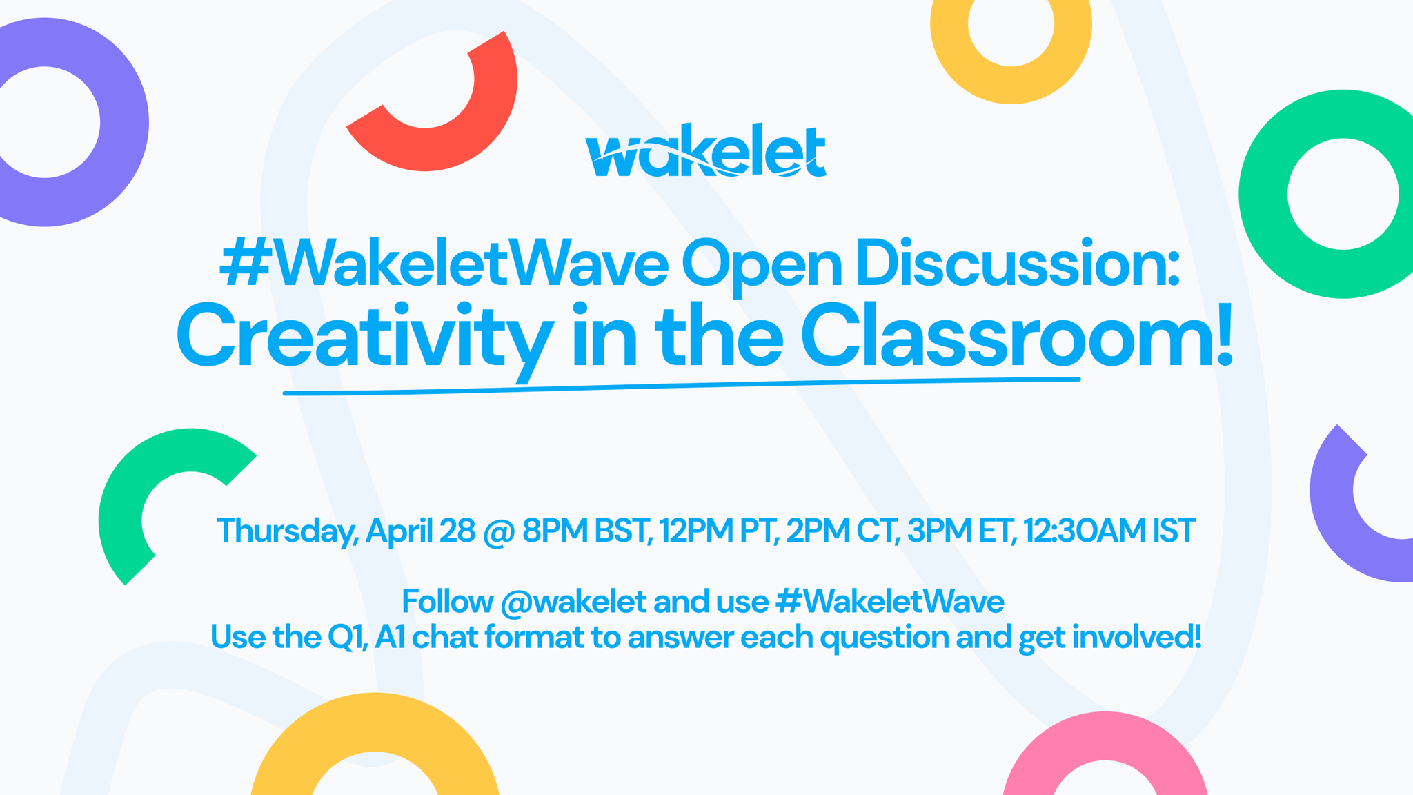 Wakelet on Twitter: "We'll be kicking off the #WakeletWave Open Discussion about Creativity in ...