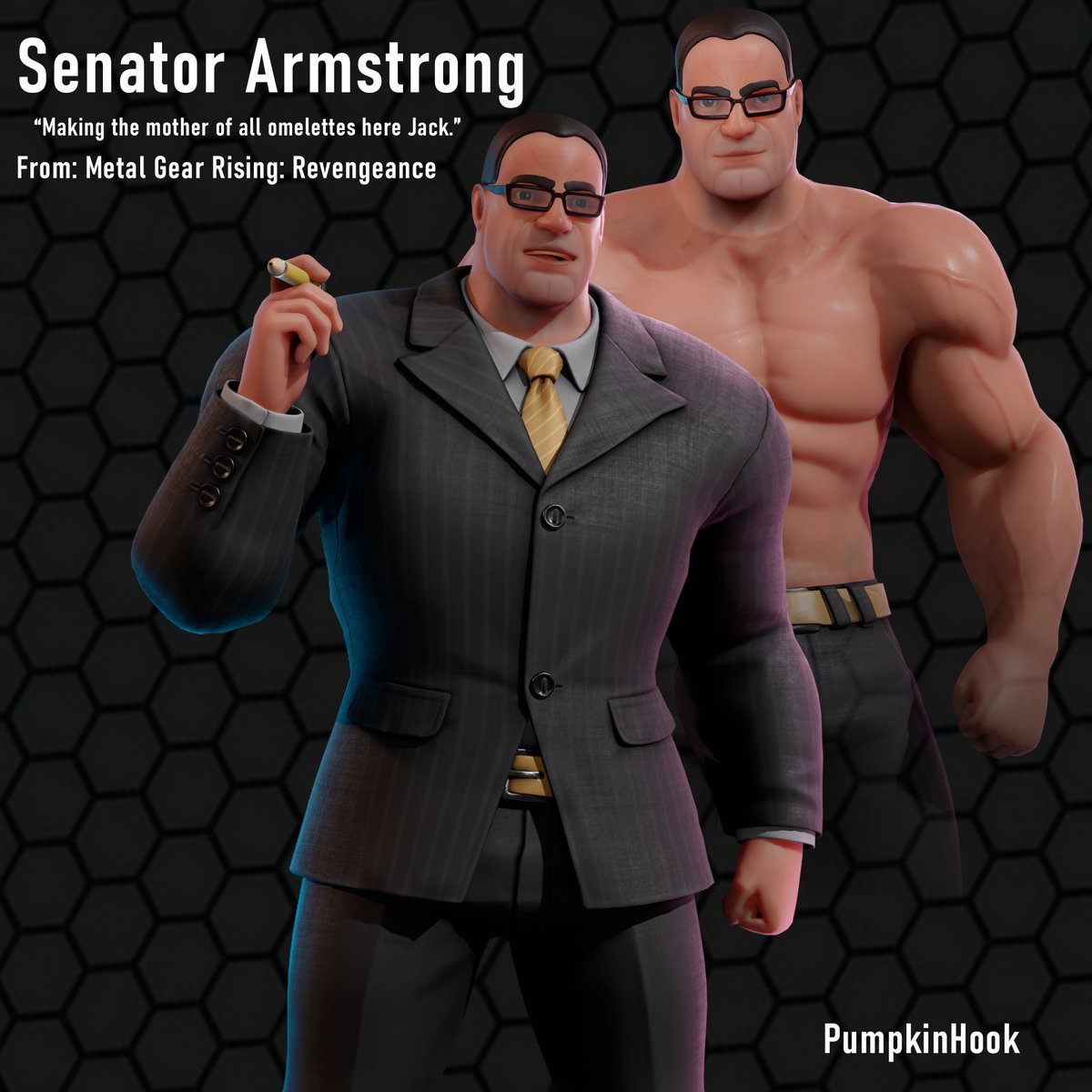 Metal Gear Rising Revengeance Armstrong