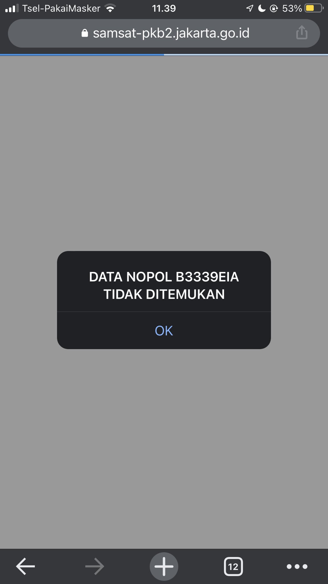 Popski on Twitter: "@EdiGamers21 Saya coba telusuri nopol B3339EIA di Samsat DKI juga ga ...