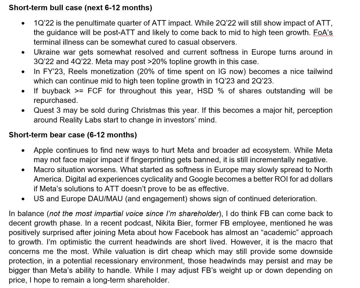 1/ $FB/Meta 1Q'22 Update Phew! Meta is NOT dead. Well, at least, not ...