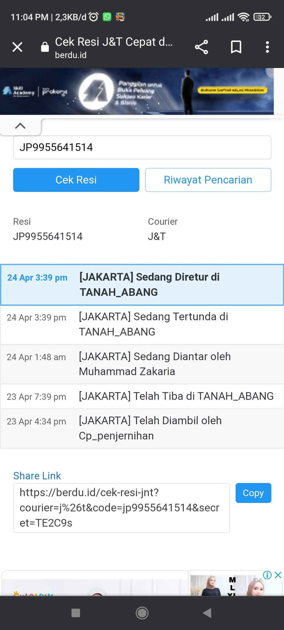 J&T Express Indonesia on Twitter: "@Zenzen181018 Halo ka, mohon maaf sebelumnya untuk status ...