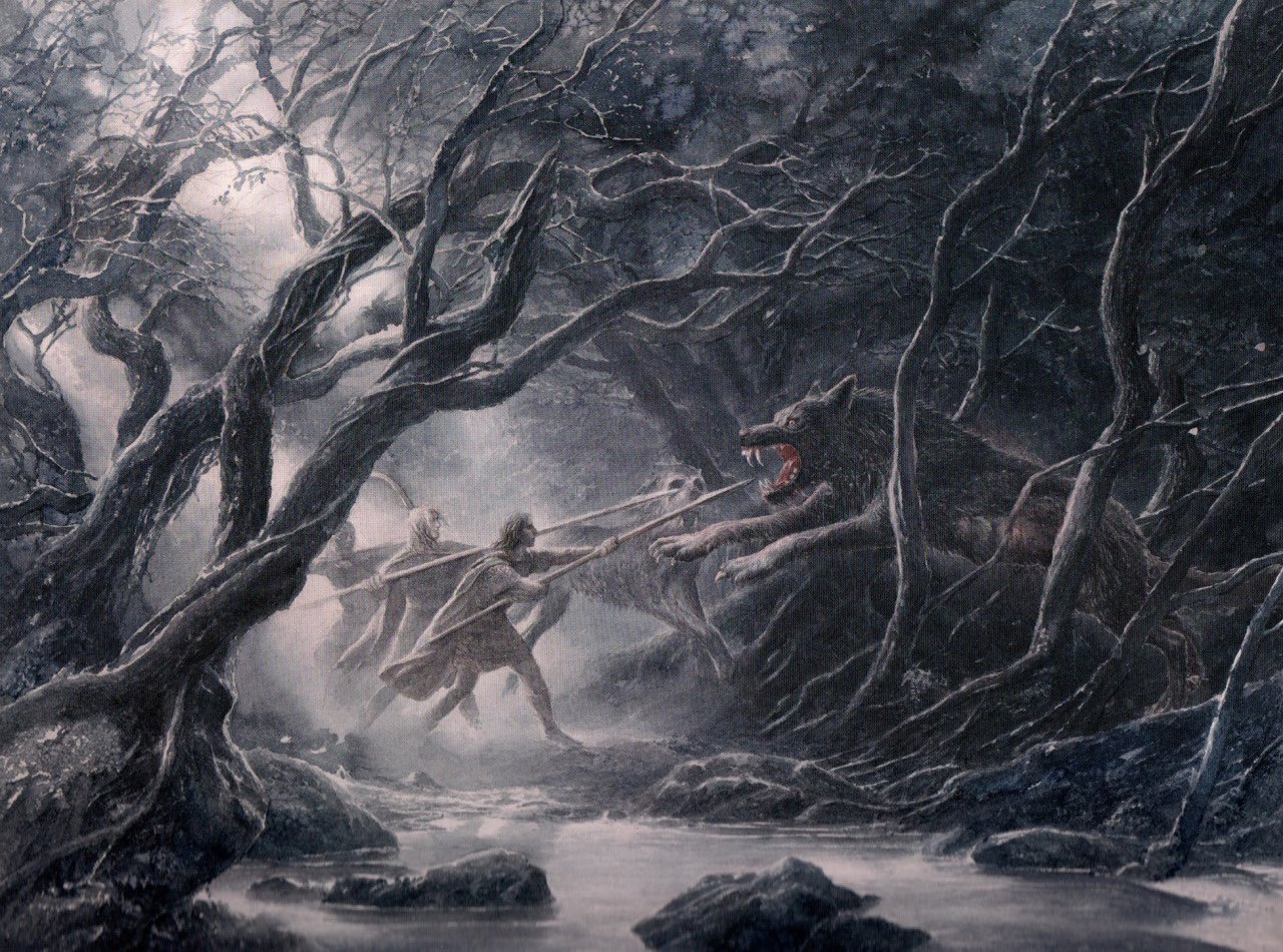 Beren And Luthien Alan Lee