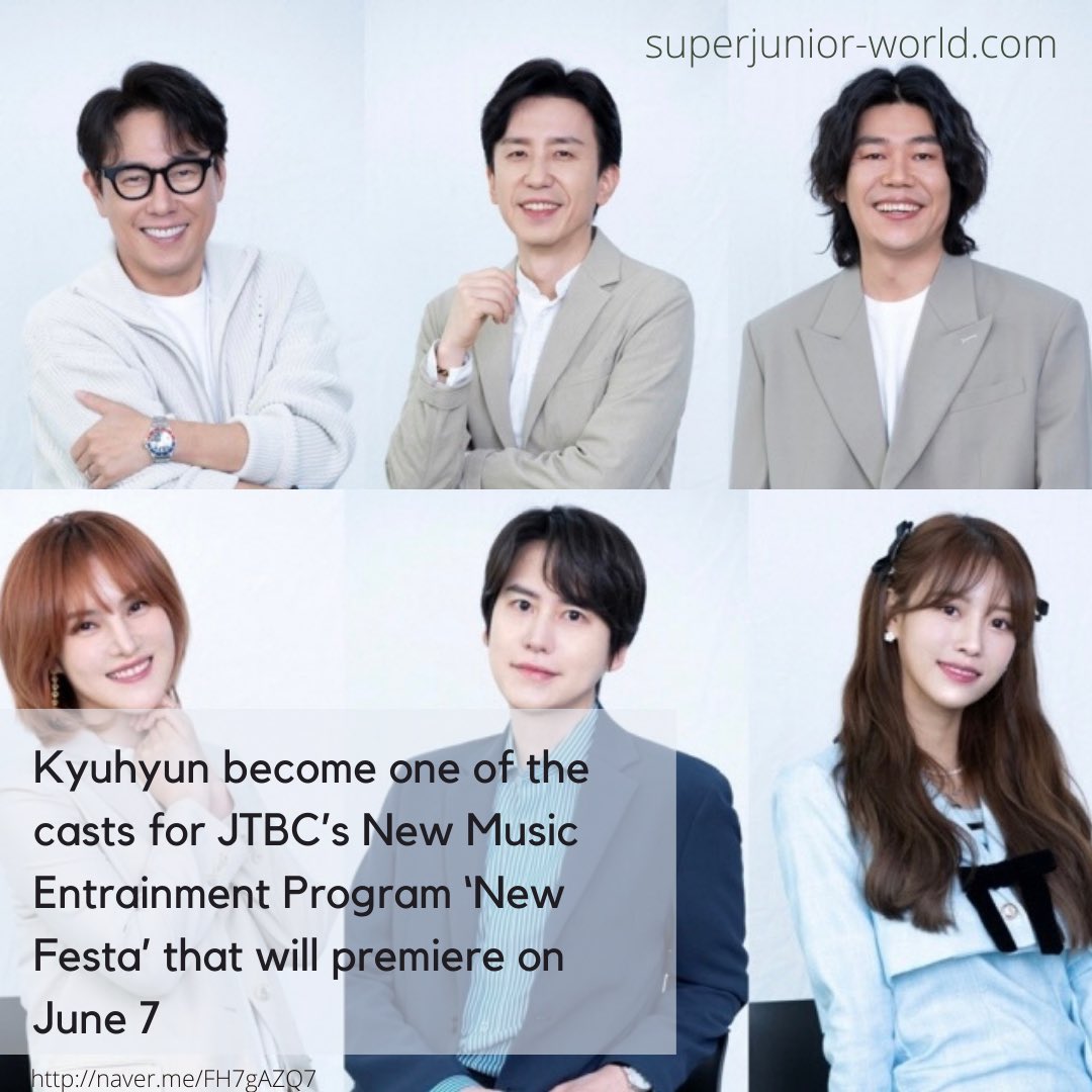 superjunior-world.com on Twitter: "#KYUHYUN joins as one of the line-ups for JTBC’s new music ...