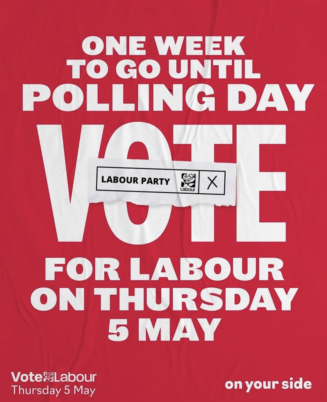 Hackney South Labour on Twitter: "One week to go until polling day - #labour #hackneylabour # ...