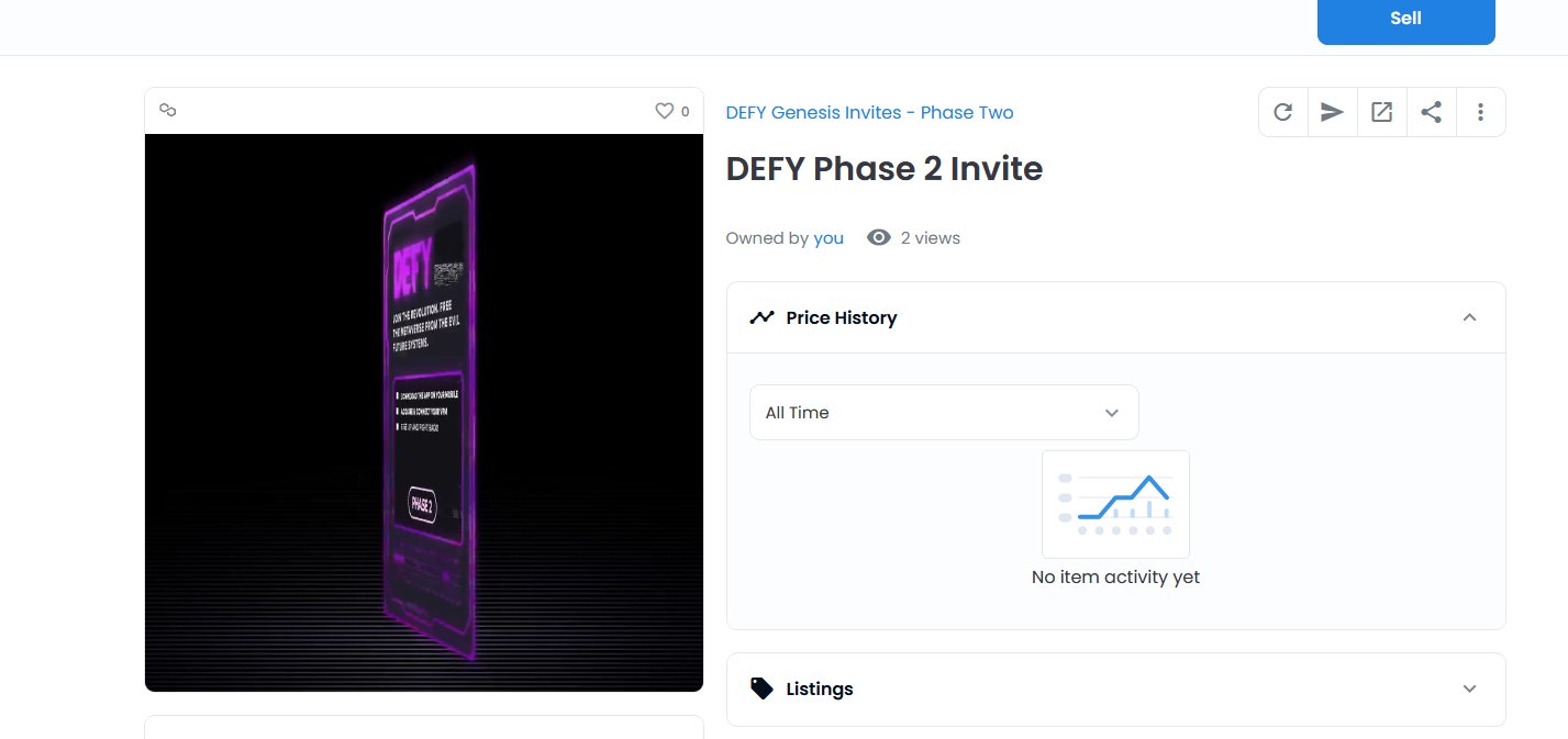 塚本達人 on Twitter: "$defy Phase2inviteチケットを3名にGiveawayします！ 条件 ・@Tatsujin_no_Tをフォロー ・固定ツイートのいいね ・この ...