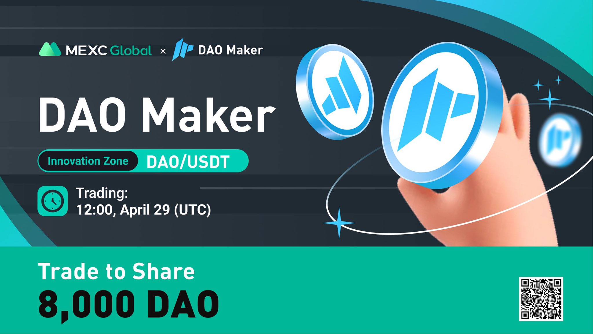 MEXC Global on Twitter: "📈 $DAO/USDT will be listing as a spot trading pair in the Innovation ...