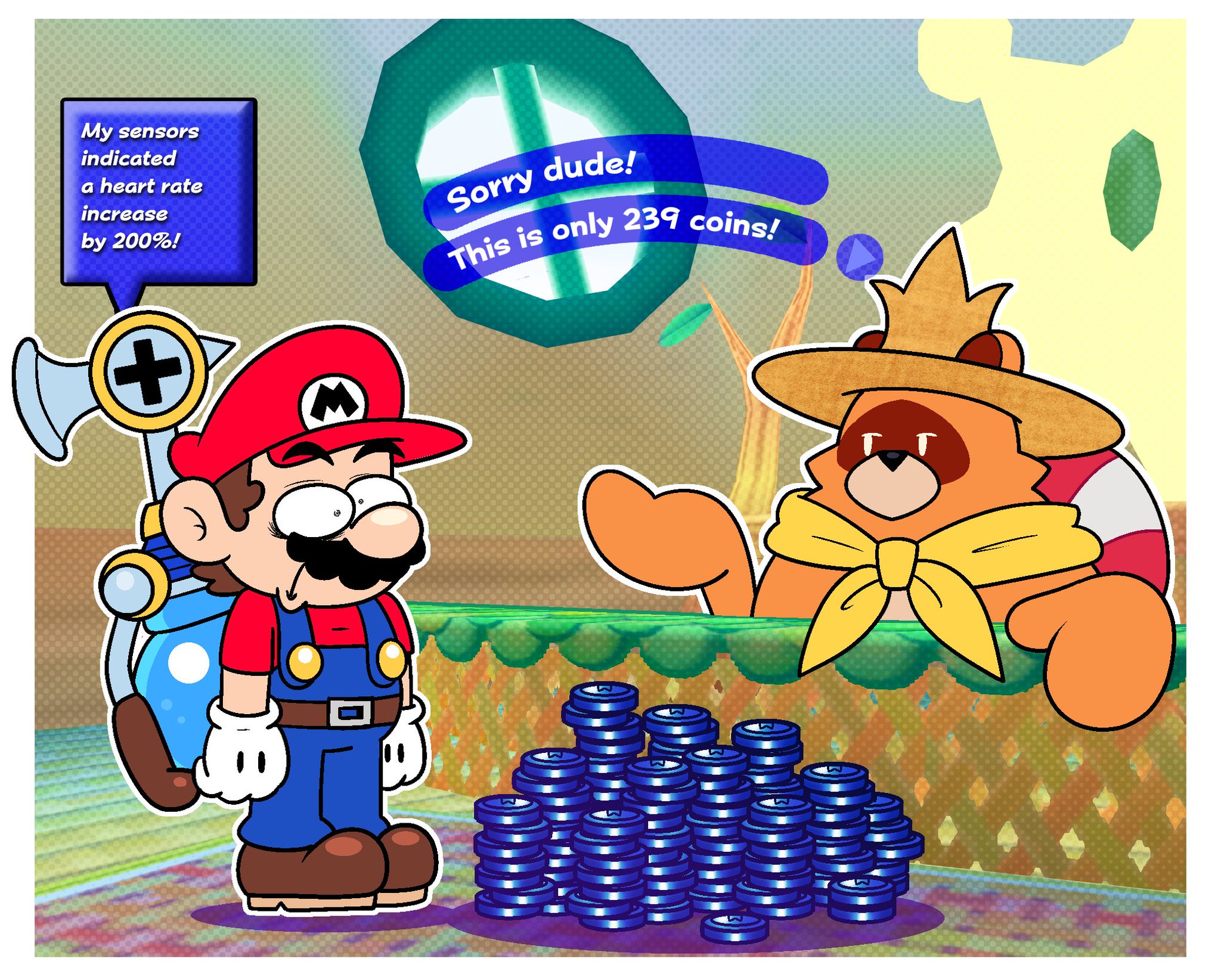 Super Mario Sunshine y el problema con la cámara y las monedas azules