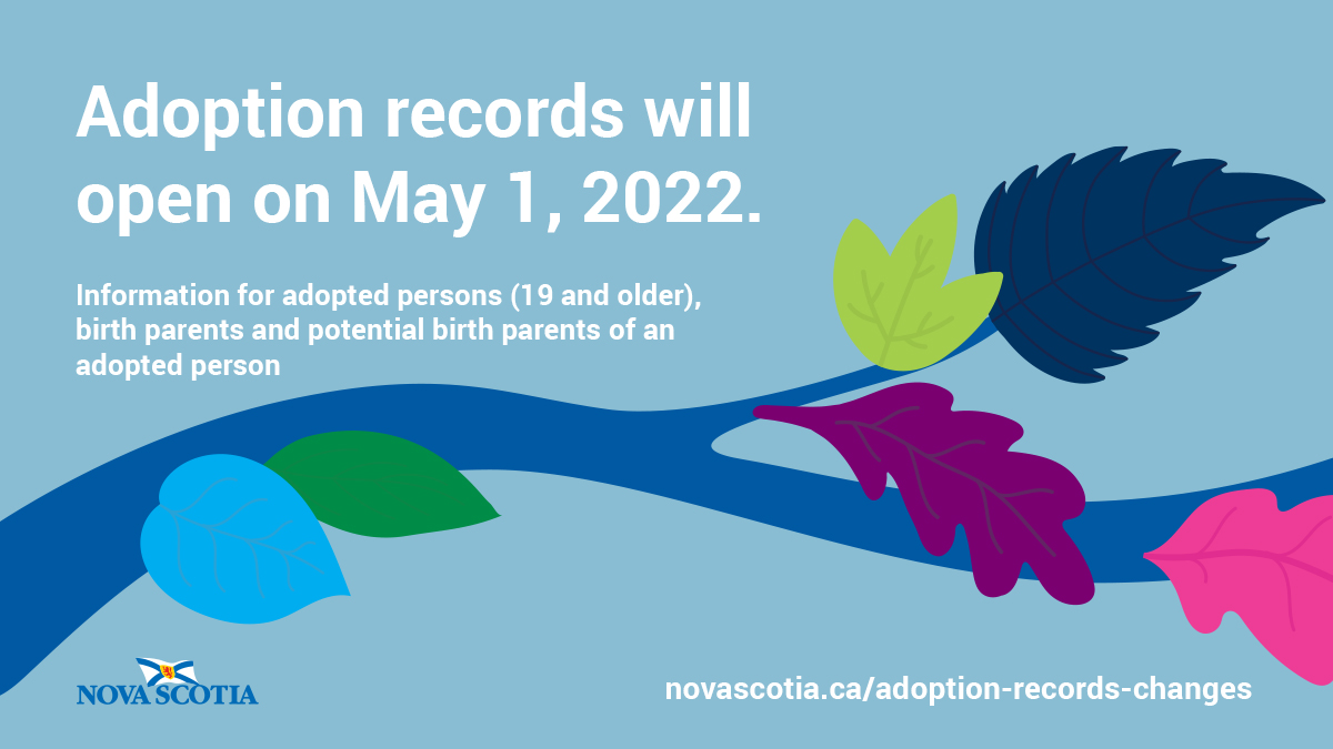 Nova Scotia Gov. on Twitter: "Changes to Adoption Records Take Effect May 1 https://t.co ...