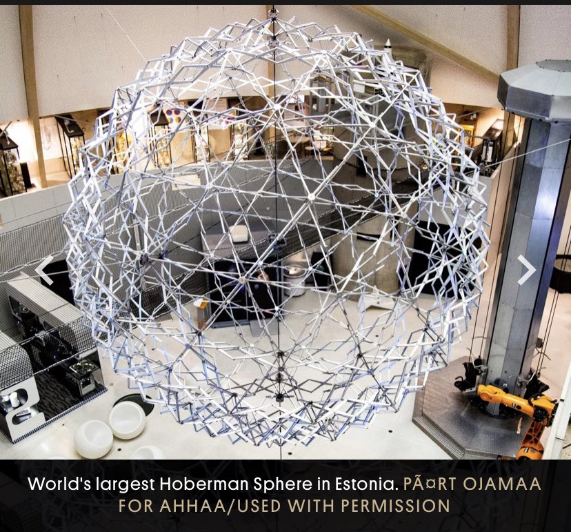 Hoberman sphere, the largest in the world. Describing the Breaths of ...