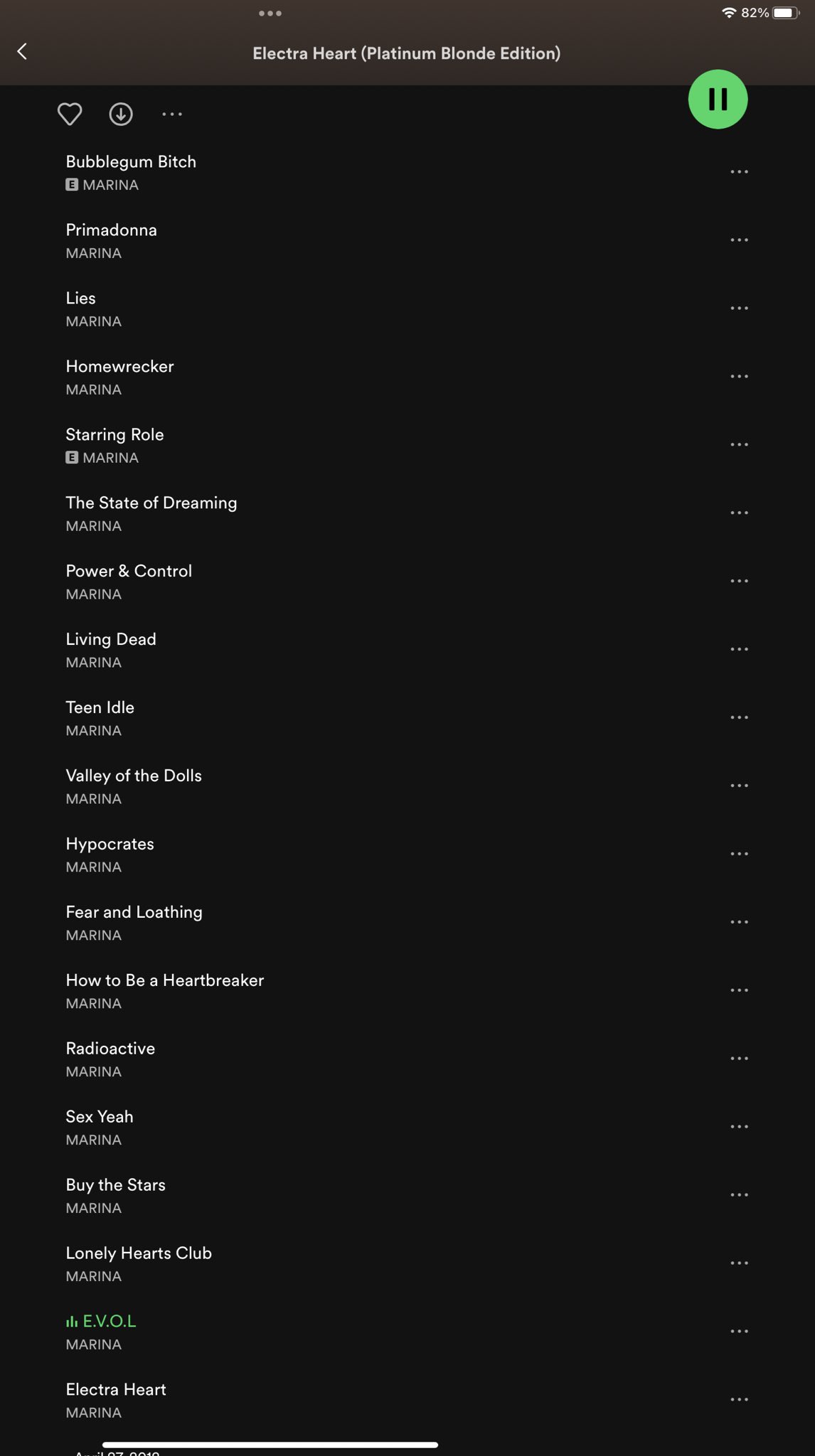 Marina And The Diamonds Electra Heart Tracklist