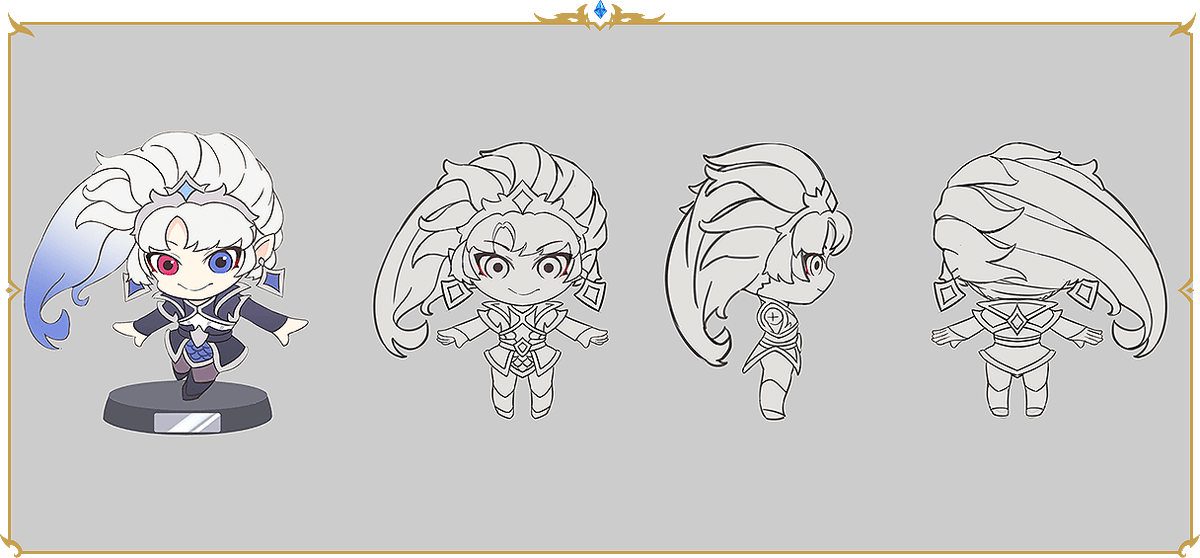 Diana League Of Legends Chibi