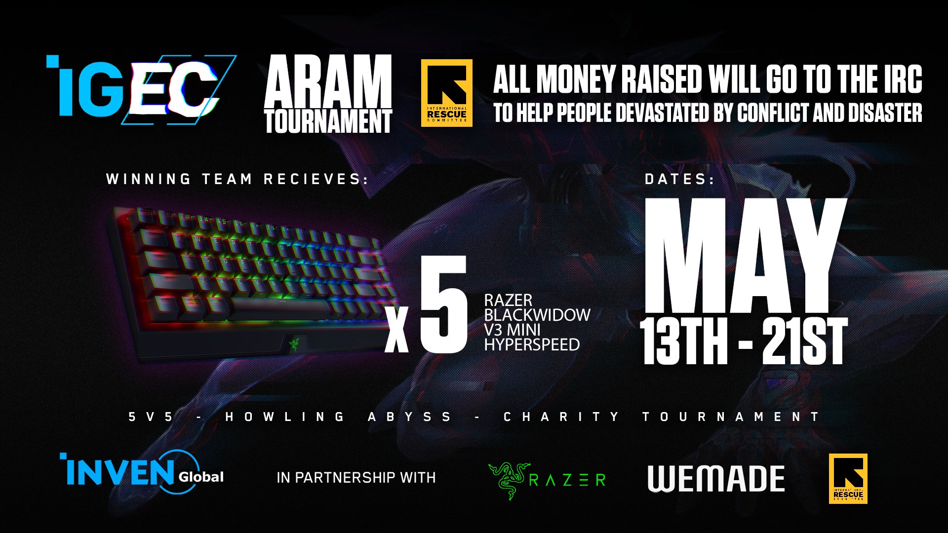 Inven Global on Twitter: "Have you signed up for our IGEC ARAM tournament yet? We're excited to ...