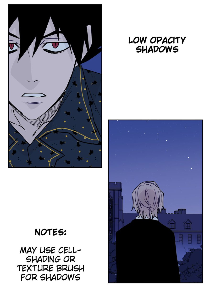 「some webtoon coloring style ideas (2/2) 」|hakei @ comic deadlinesの漫画