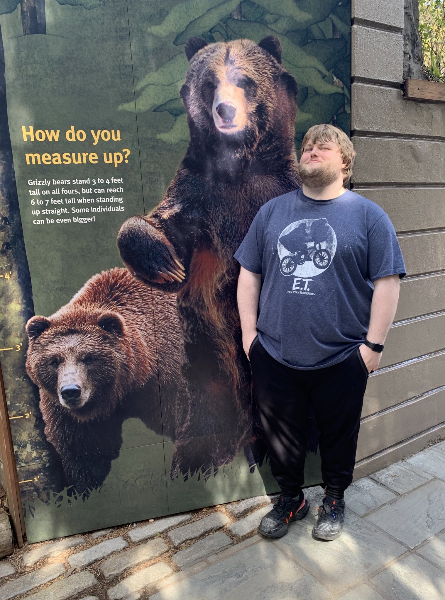 Polar Bear Standing Next To Human