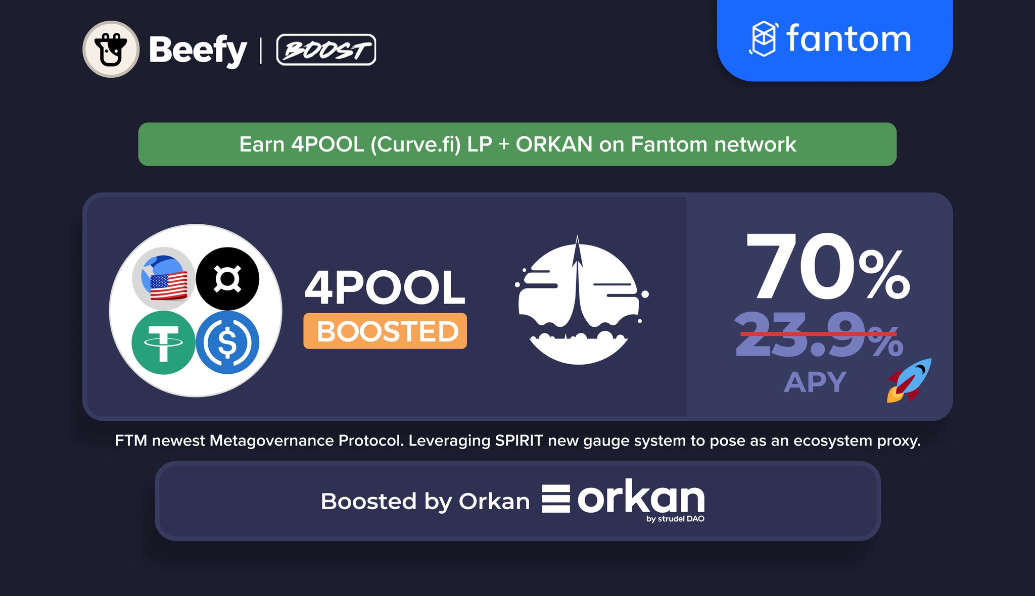 Beefy on Twitter: "The first 4pool boost is live! Deposit your mooTokens into the boost and ...