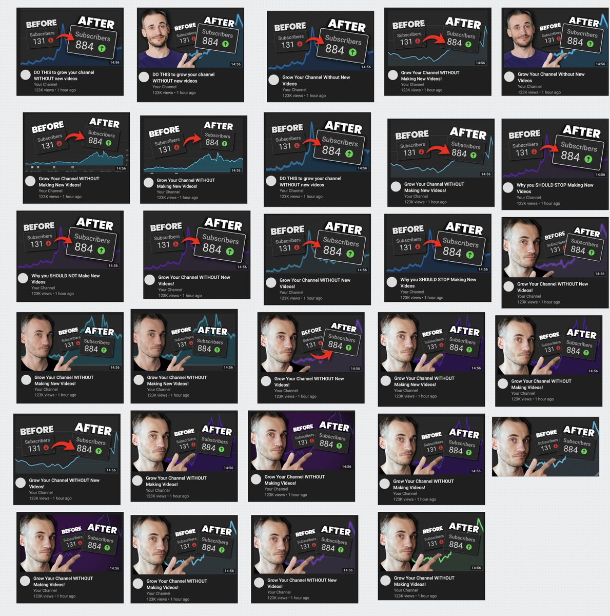 I thought I'd let you in on my thumbnail design process. Step 1: Create ...