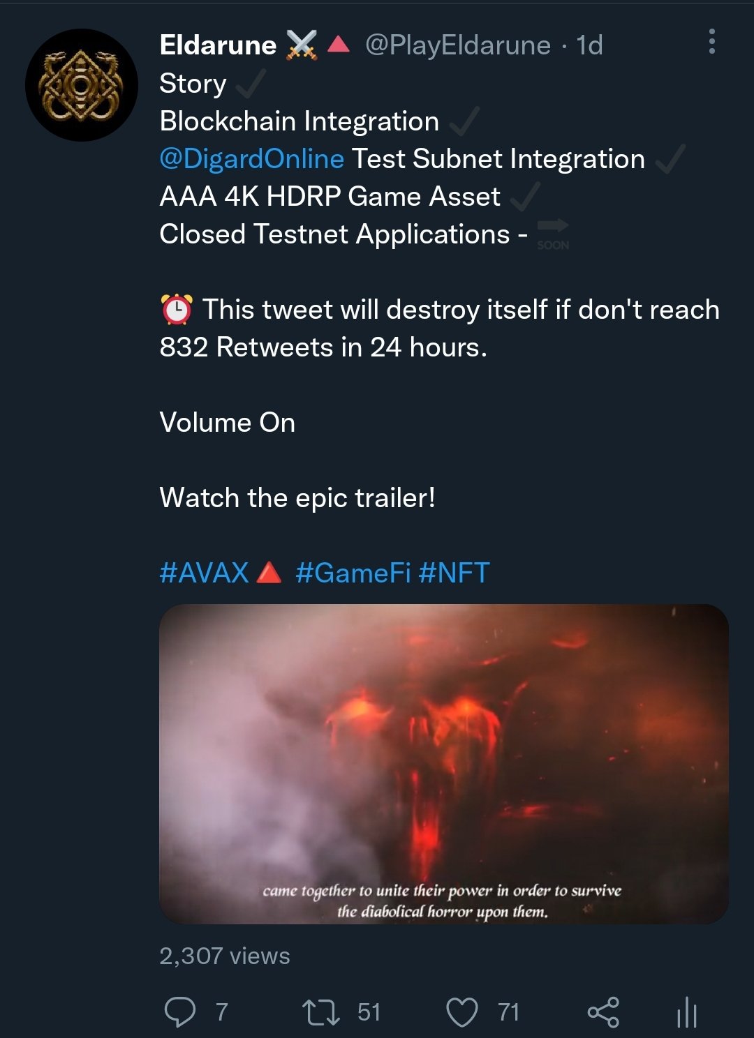 Eldarune ⚔️🔺️ on Twitter: "RIP We will try it again. https://t.co/ZAeqVbOPfj" / Twitter