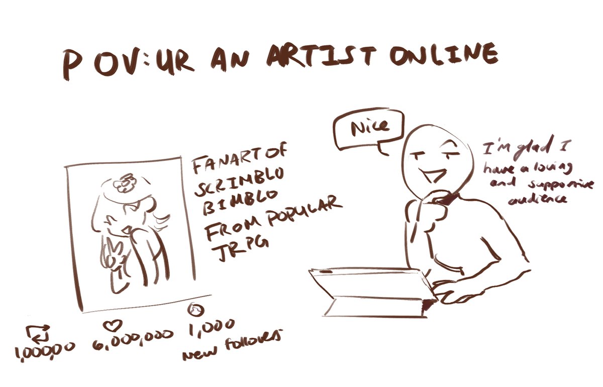 「Normalize never drawing and getting super famous 」mey!!の漫画