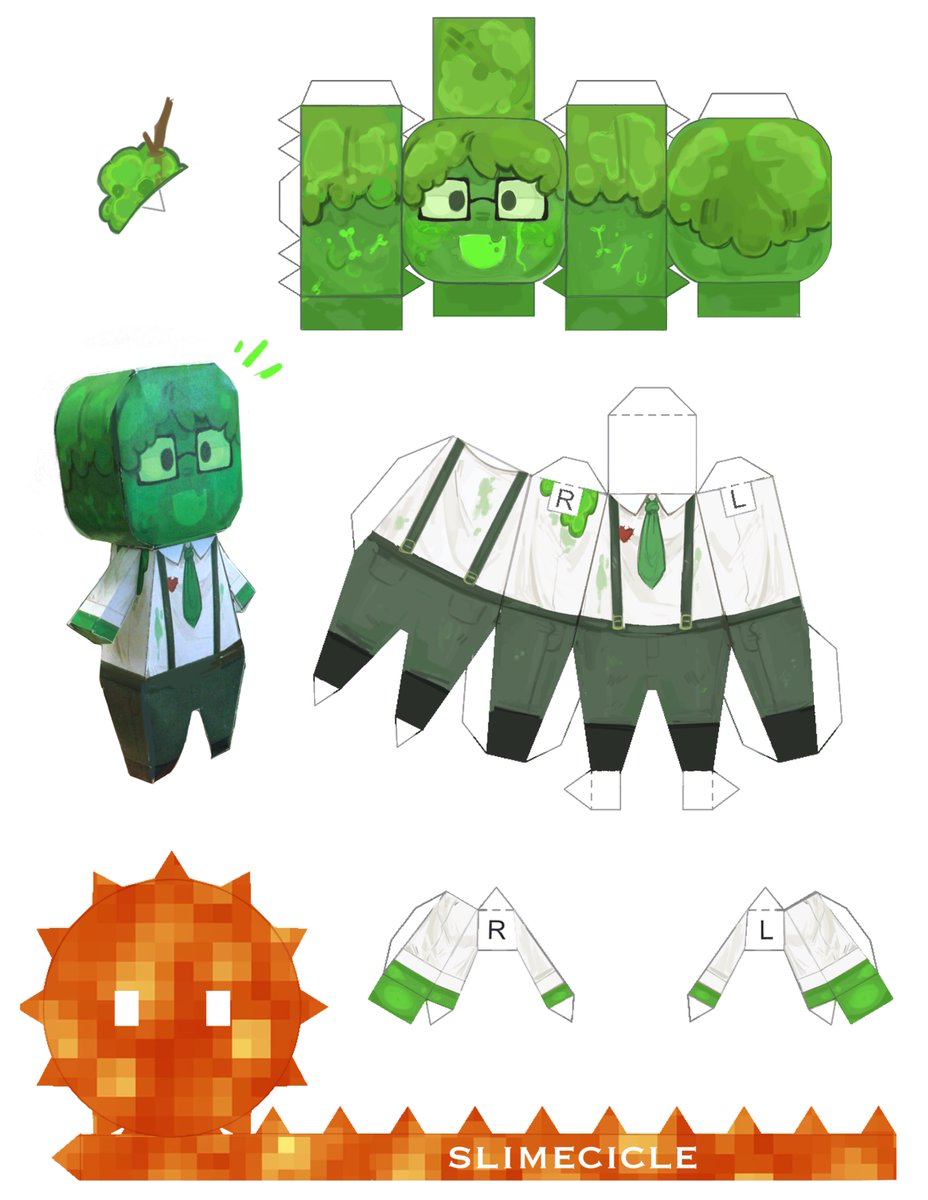 Minecraft Slime Papercraft