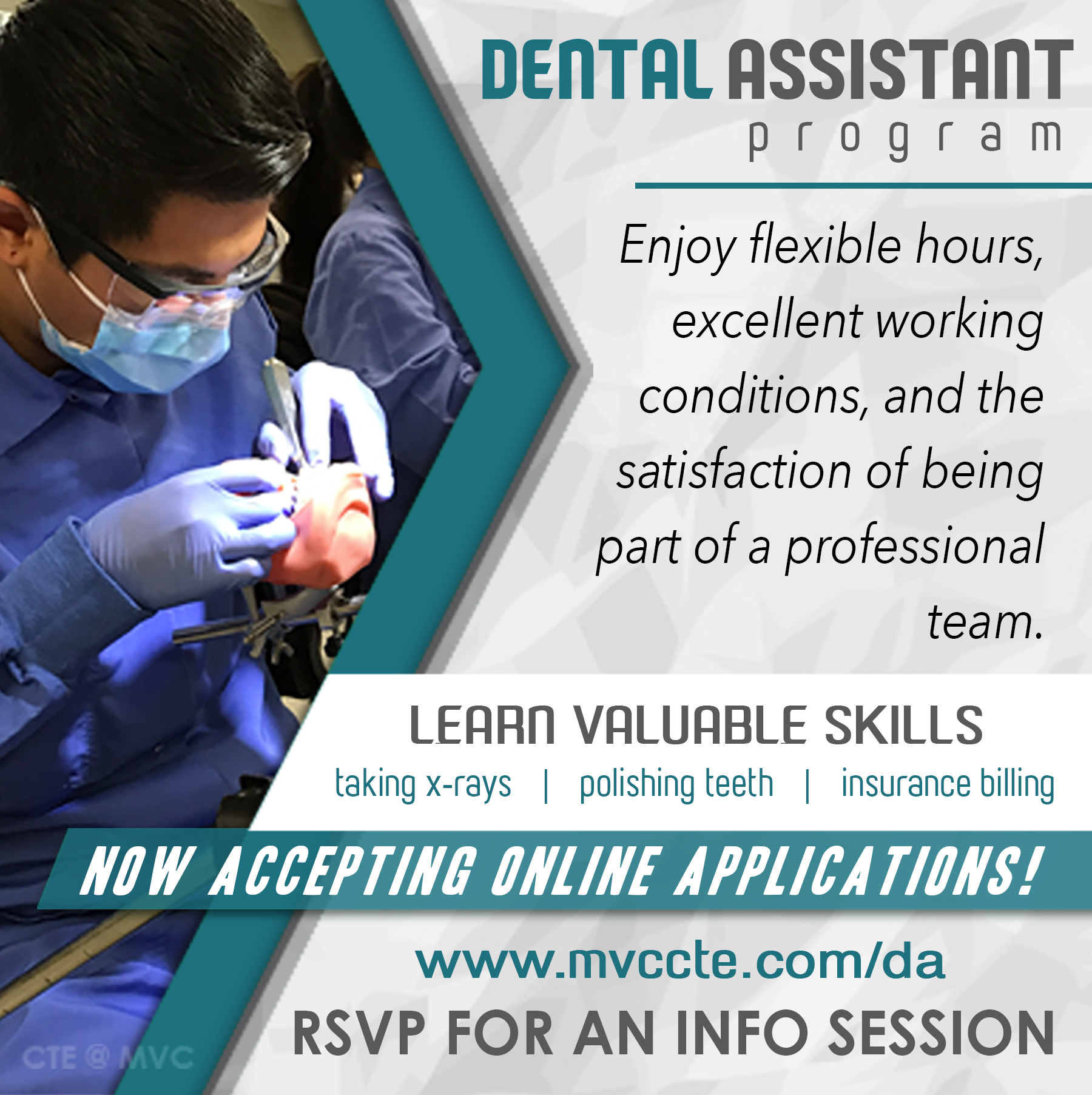 Moreno Valley College on Twitter: "Are you interested in a career as a dental assistant? MVC's ...