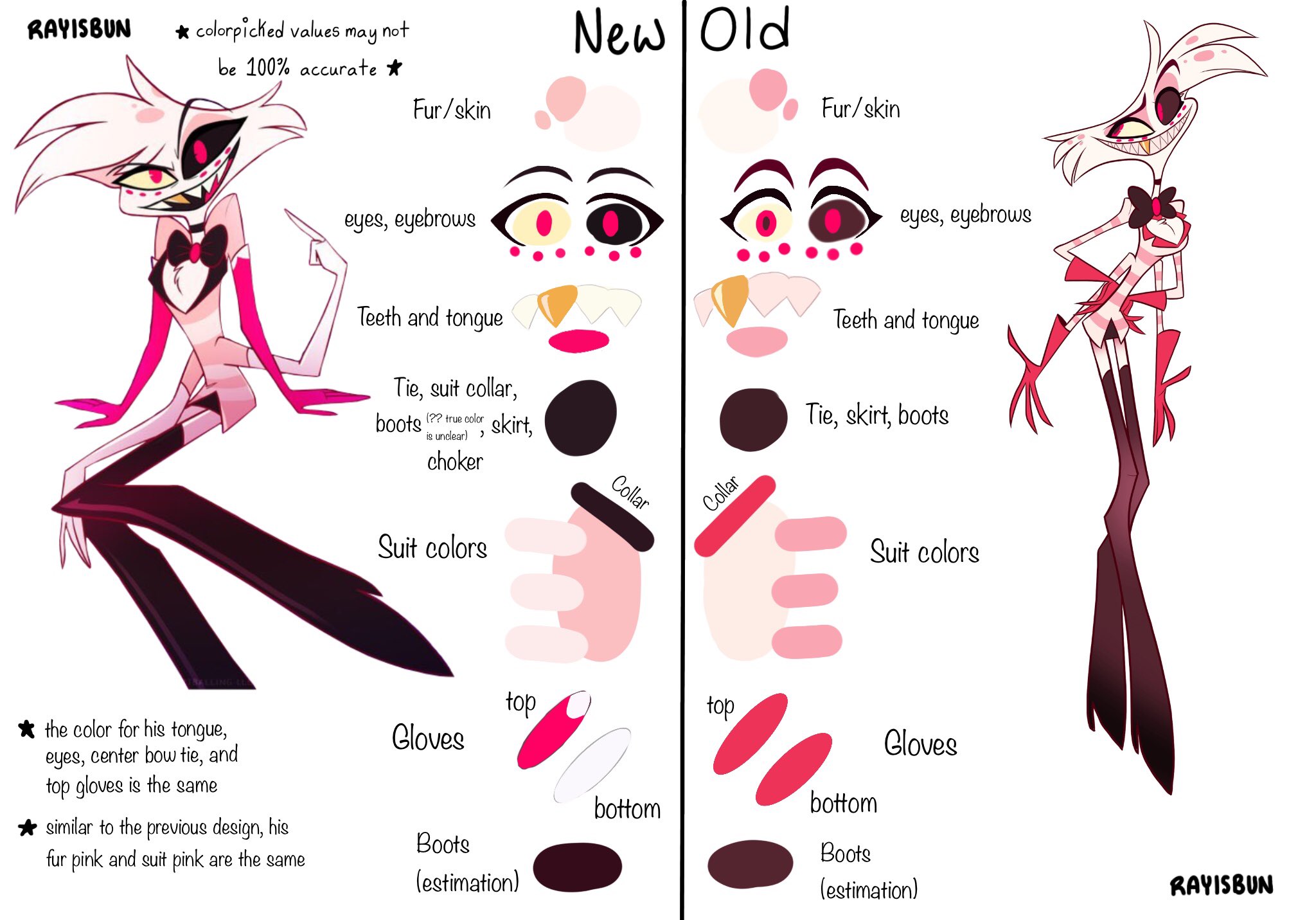 Angel Dust Hazbin Hotel Old Design