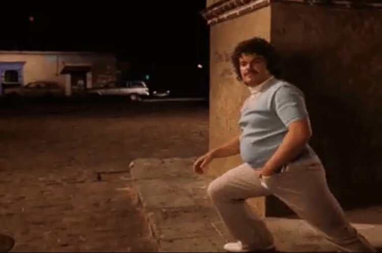 Nacho Libre Stretchy Pants Gif