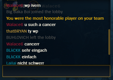 League Of Legends Chat